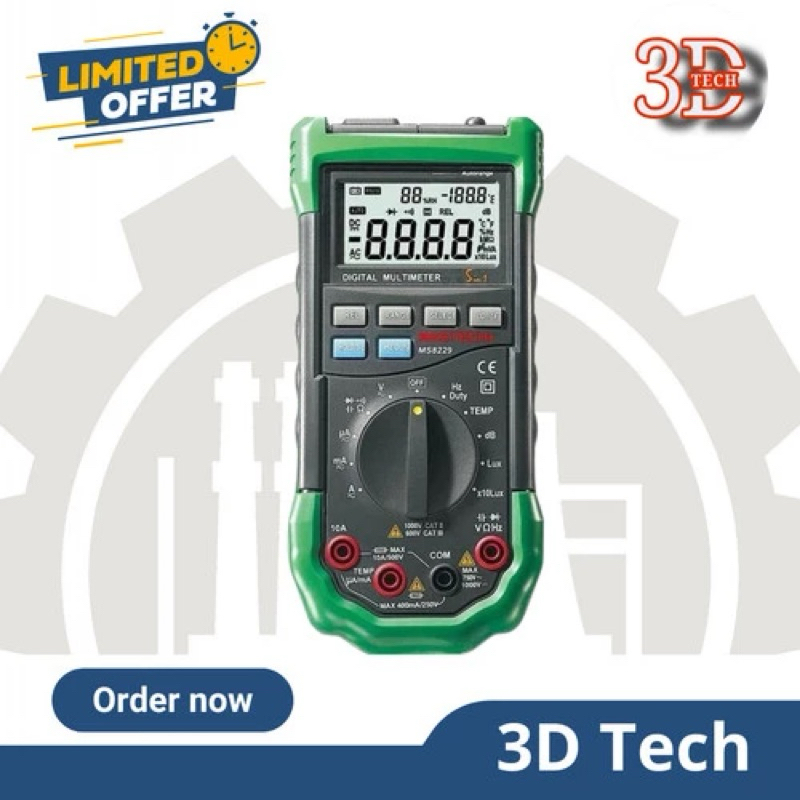Jual Multimeter Mastech MS8229 5 in1 Lux Sound Meter Hygrometer Thermometer | Shopee Indonesia