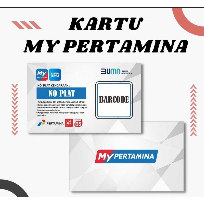 Jual Kartu My Pertamina Pertalite Bio Solar | Shopee Indonesia