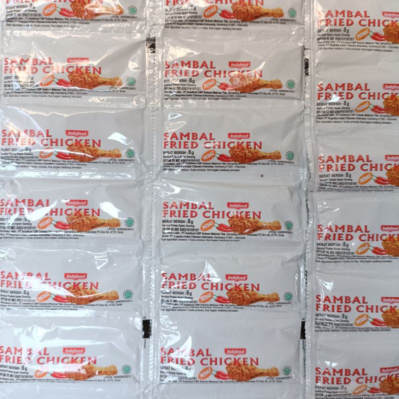 Jual Saus Saos Sambal Fried Chicken Indofood 8 ml Sachet Renceng ...