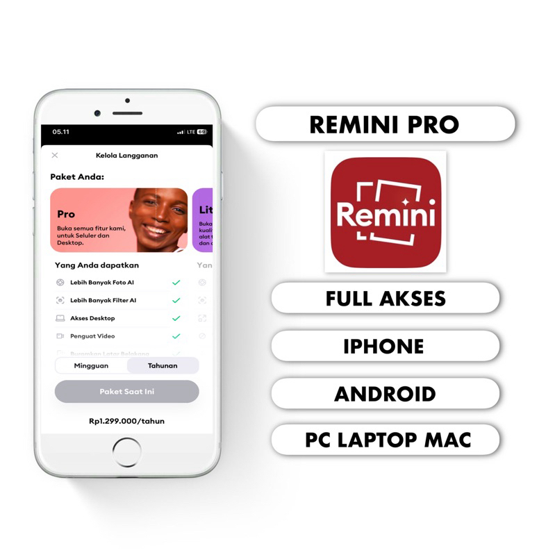 Jual REMINI PRO PREMIUM IOS 1 TAHUN SISTEM APK FULL GARANSI LEGAL ...