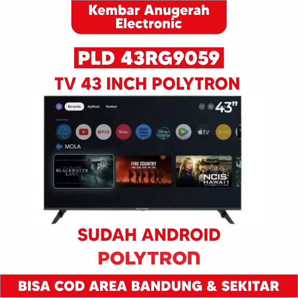 Jual TV LED Polytron Smart Google TV 43" PLD 43GARANSI RESMI | Shopee ...