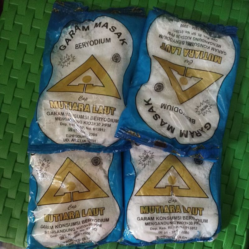 Jual Garam murah segitiga emas garam dapur ber yodium 5 pcs | Shopee ...
