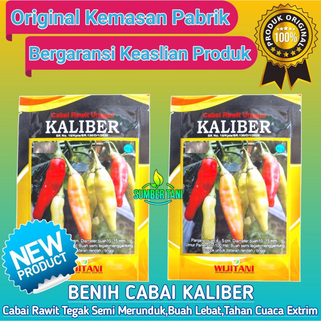 Jual Benih Cabe KALIBER 10 Gram | Cabai Rawit Unggulan WIJITANI (Exp 01 ...