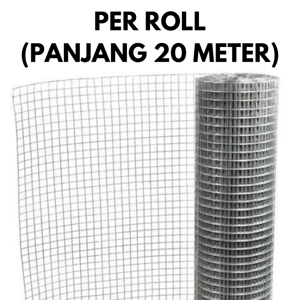 Jual Per-roll Kawat Loket Galvanis 100 cm x 3/4 inch x 20 meter Kawat ...