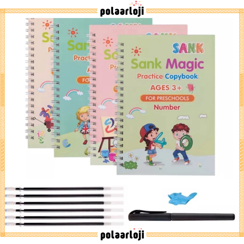 Jual PA Buku Sank Magic Pratice Book 1 Set Isi 4 Buku dan Pulpen Buku ...