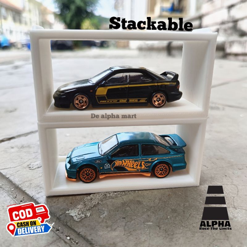 Jual STACKABLE SINGLE 1:64 DIECAST DISPLAY RACK RAK SUSUN HOTWHEELS ...