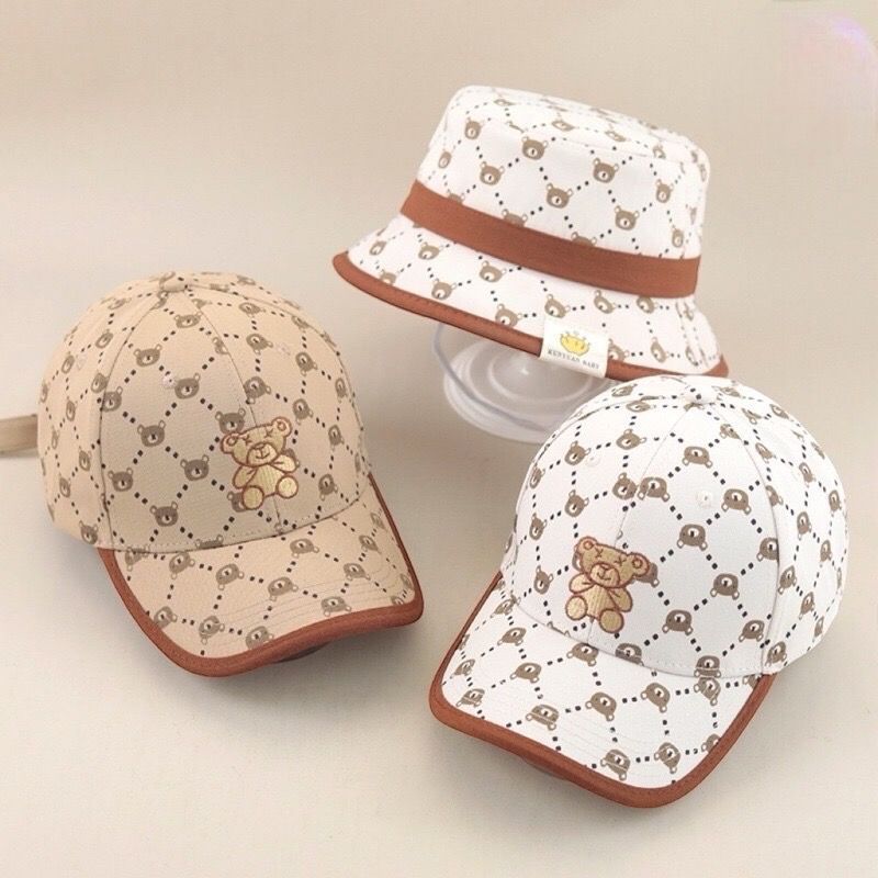 Jual Topi baseball bucket anak laki laki anak perempuan model bear ...