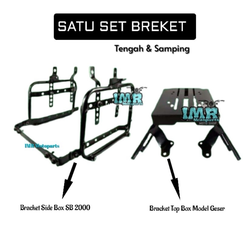 Jual PAKET LENGKAP BRACKET TOP BOX + BREKET SIDE BOX SB 2000 FULL ...