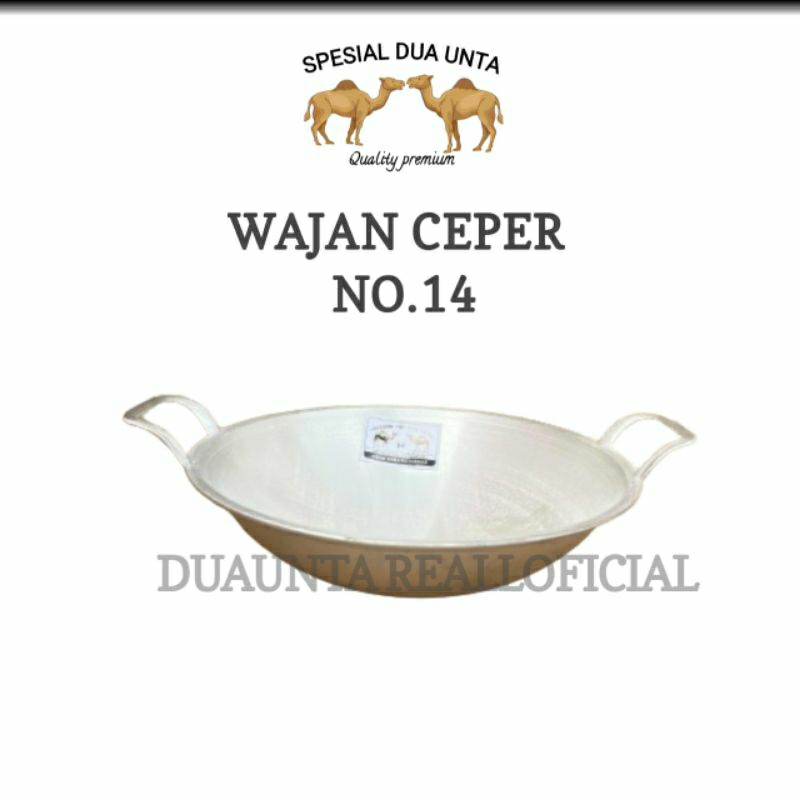 Jual DUAUNTA WAJAN Ceper No.14 kualitas premium bahan alumunium wokpan ...