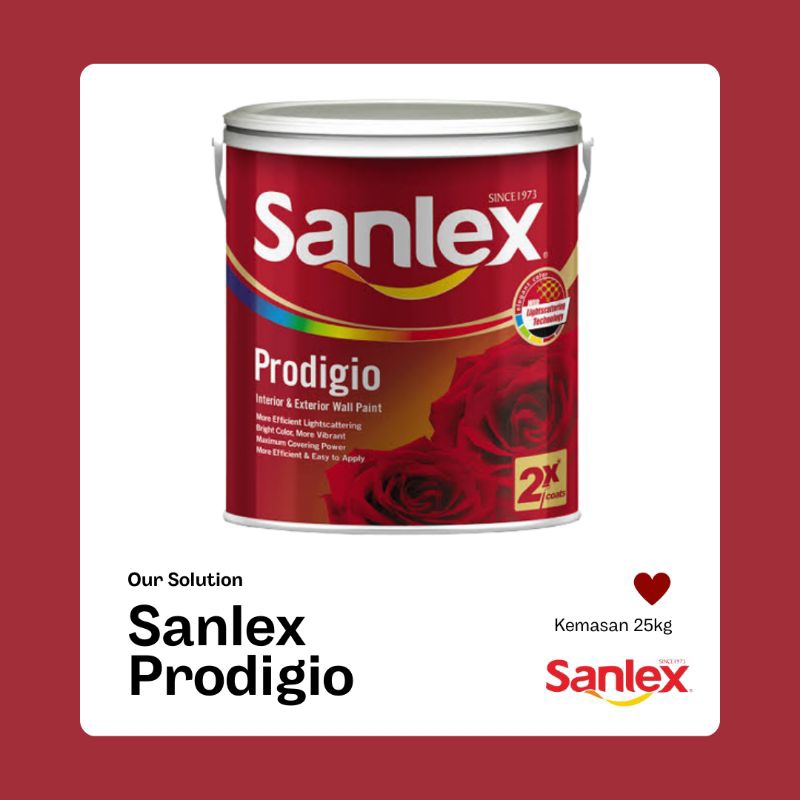 Jual Cat Sanlex Prodigio 25kg | Shopee Indonesia