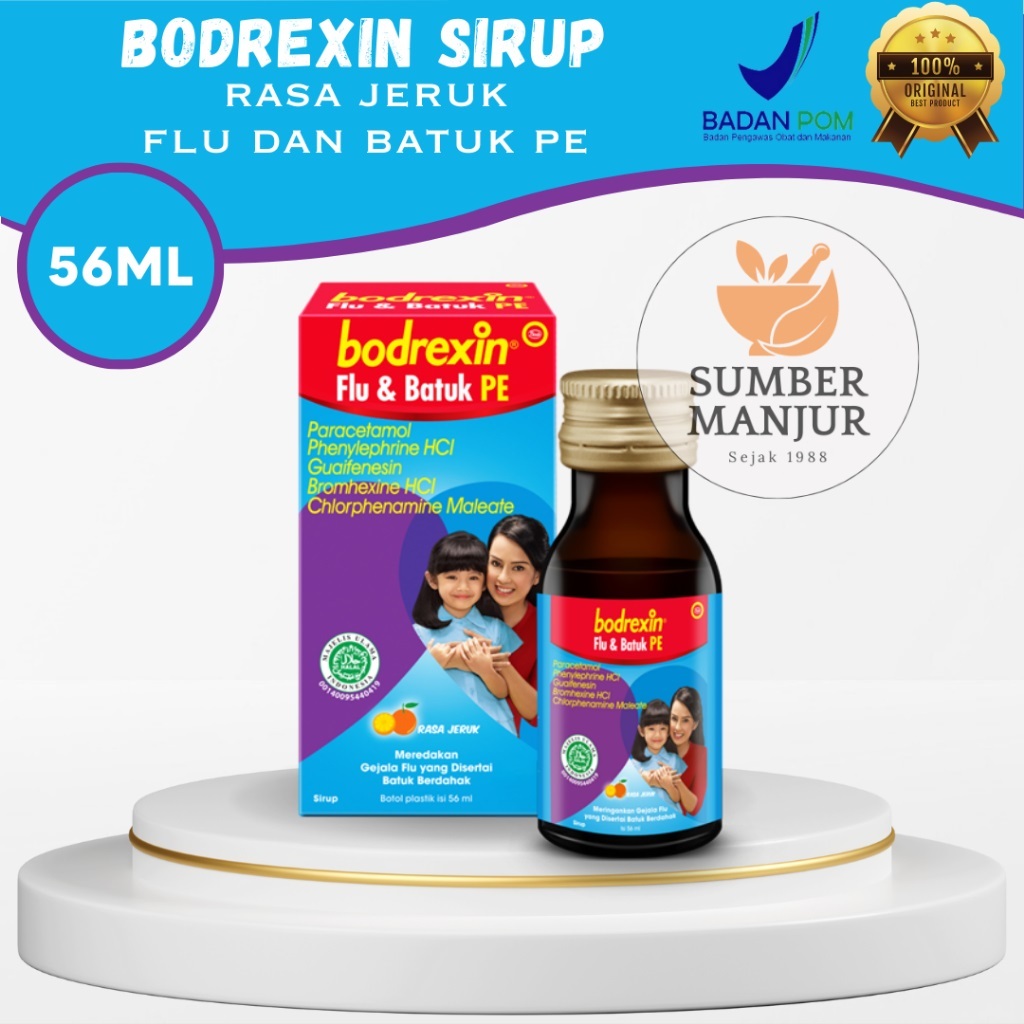 Jual BODREXIN SYRUP FLU & BATUK PE 56ML | Shopee Indonesia