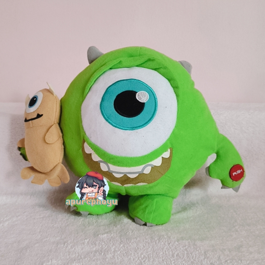 Jual Boneka Disney Pixar Monster Inc. Mike Wazowski Holding Little ...