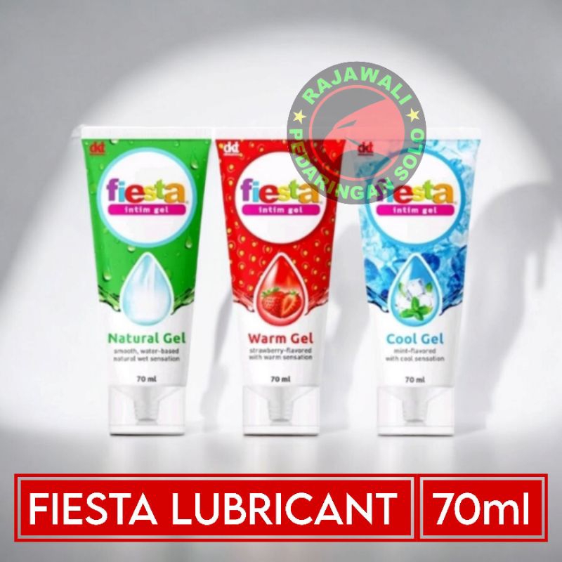 Jual FIESTA LUBRICANT 70ml COOL GEL NATURAL WARM STRAWBERRY LUBE ...