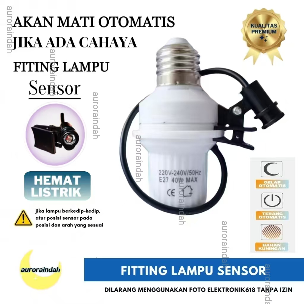 Jual itting sensor lampu/ fitting sensor siang malam | Shopee Indonesia
