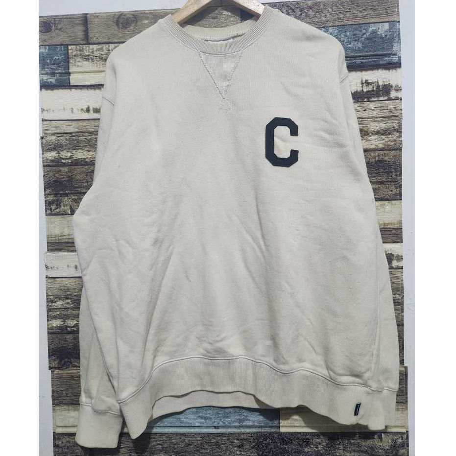 Jual Covernat Logo C Crewneck Ivory Cream Original ( Size L-XL ...
