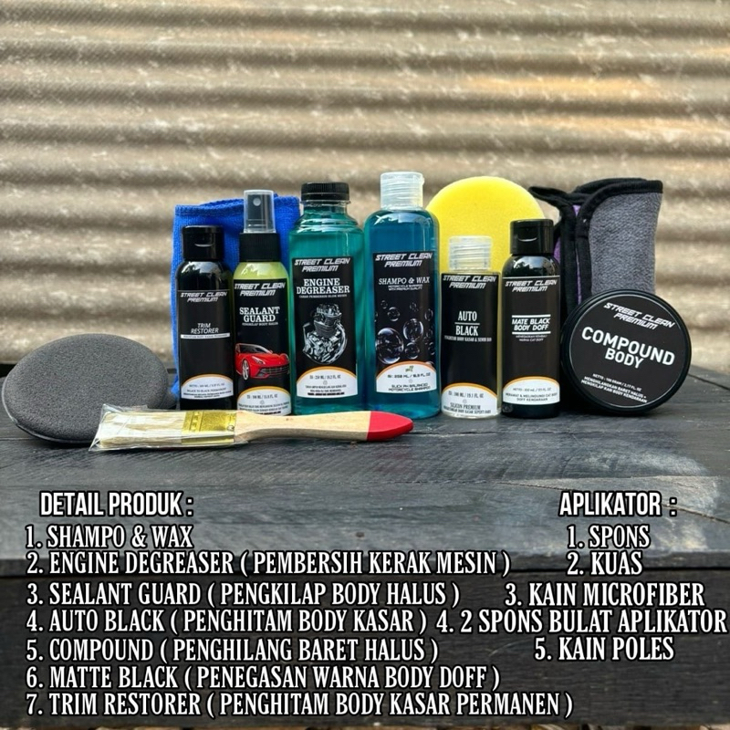 Jual PAKET FULL CUCI LENGKAP KENDARAAN MOTOR DAN MOBIL STREET CLEAN ...