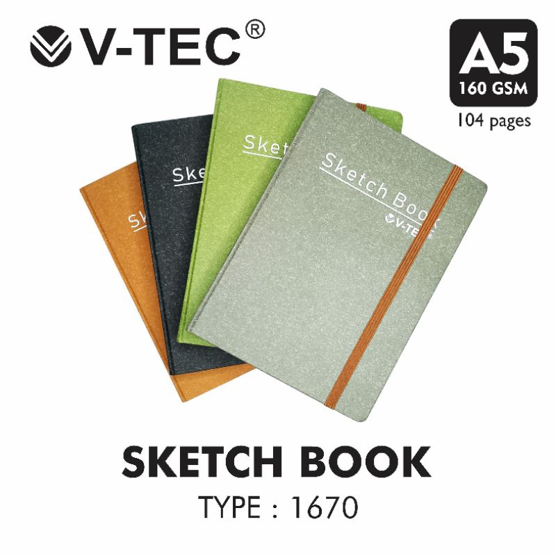 Jual V-TEC Sketch Book 160 Gsm Type 1670 160 Gsm | Shopee Indonesia