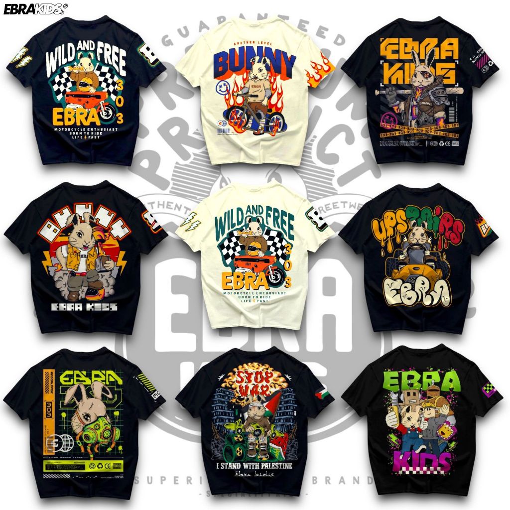 Jual EBRA KIDS - Kaos Anak COUPLE Distro Cotton Combed 24s Premium Laki ...