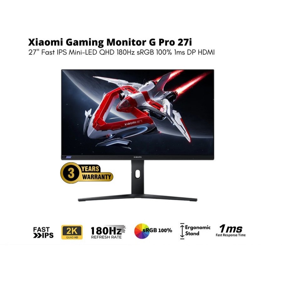Jual Monitor Xiaomi Mi G PRO 27i Mini LED Gaming 27 Inch Fast IPS 180Hz ...