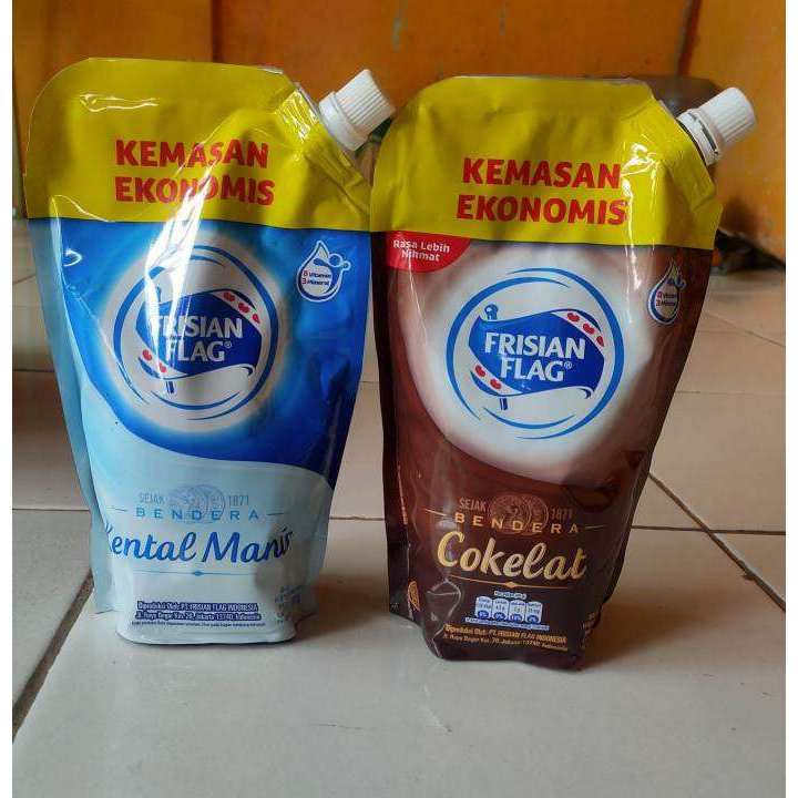 Jual Bendera skm coklat dan kental manis kemasan pouch 545 gr | Shopee ...