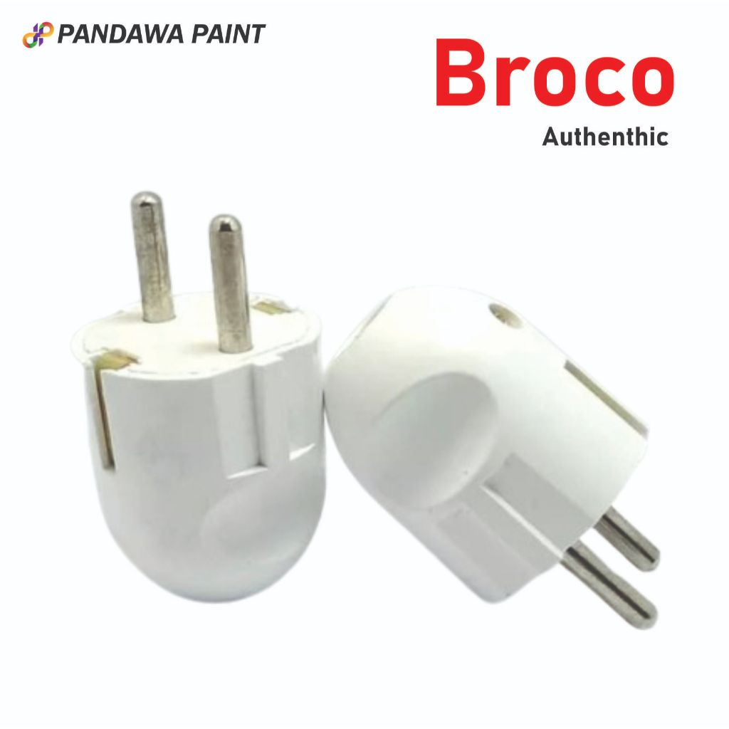 Jual Broco Steker Arde 13310 White Round Plug | Shopee Indonesia