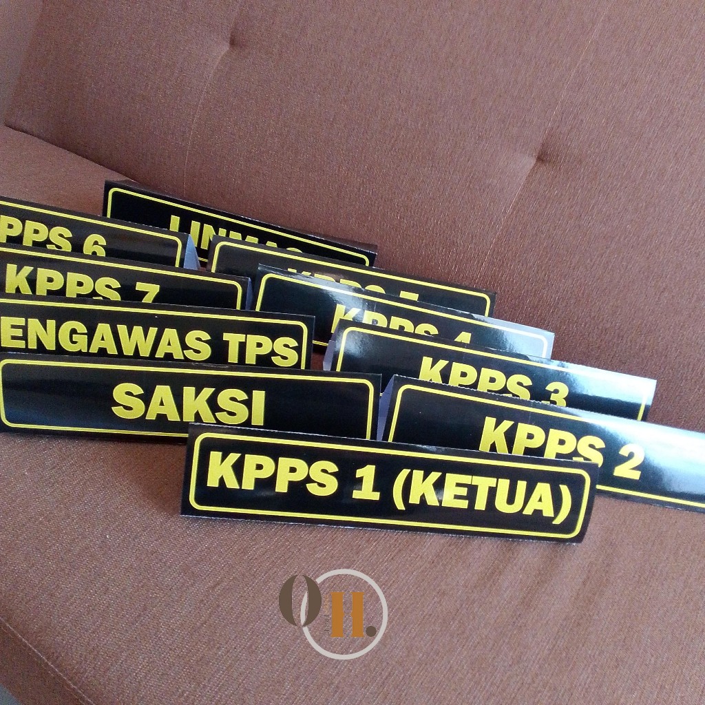 Jual Papan Nama KPPS 7 - Nama Meja Petugas KPPS 7 - Papan Nama KPPS ...