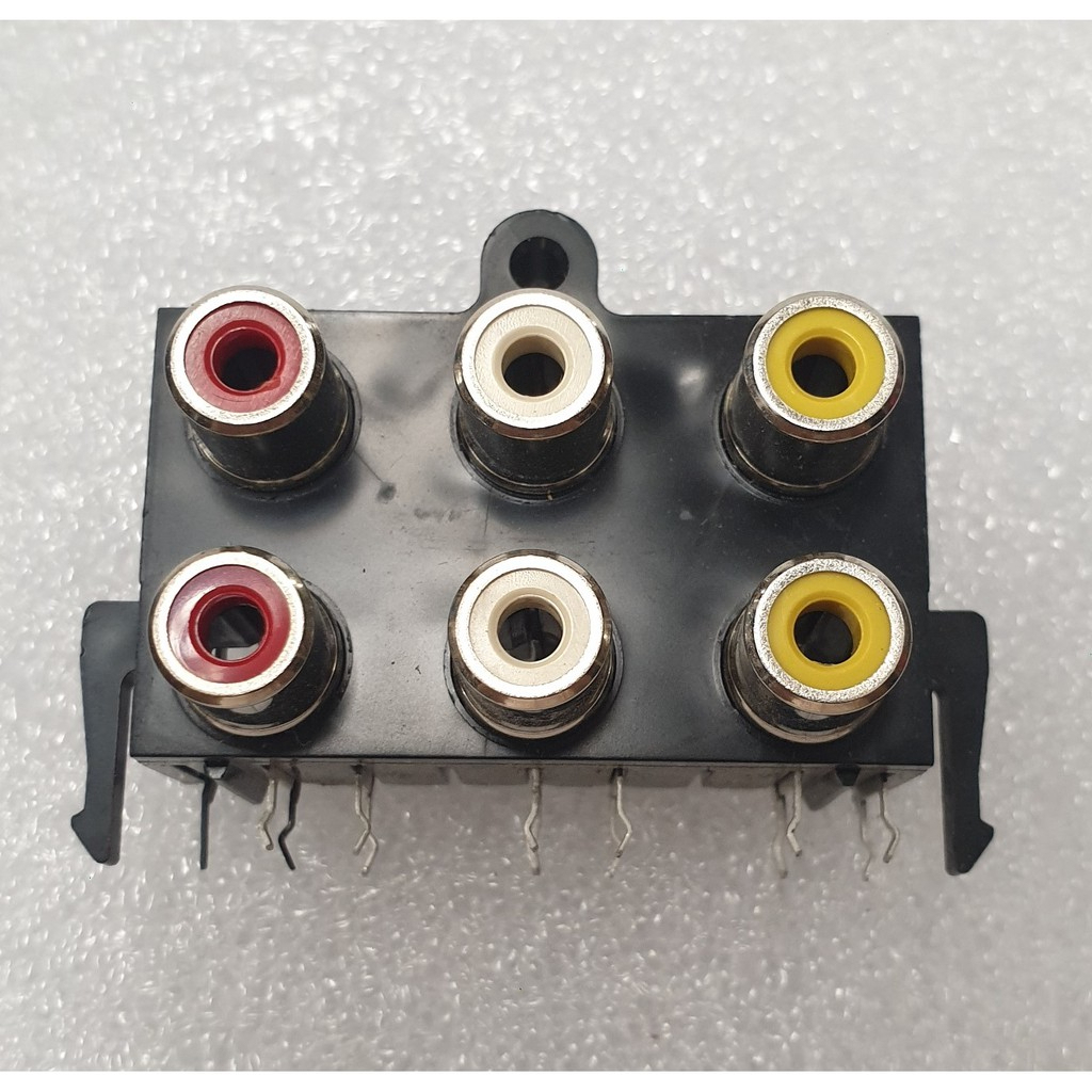 Jual Socket Female RCA 6 Slot Lubang Konektor AV merk Jalco | Shopee ...