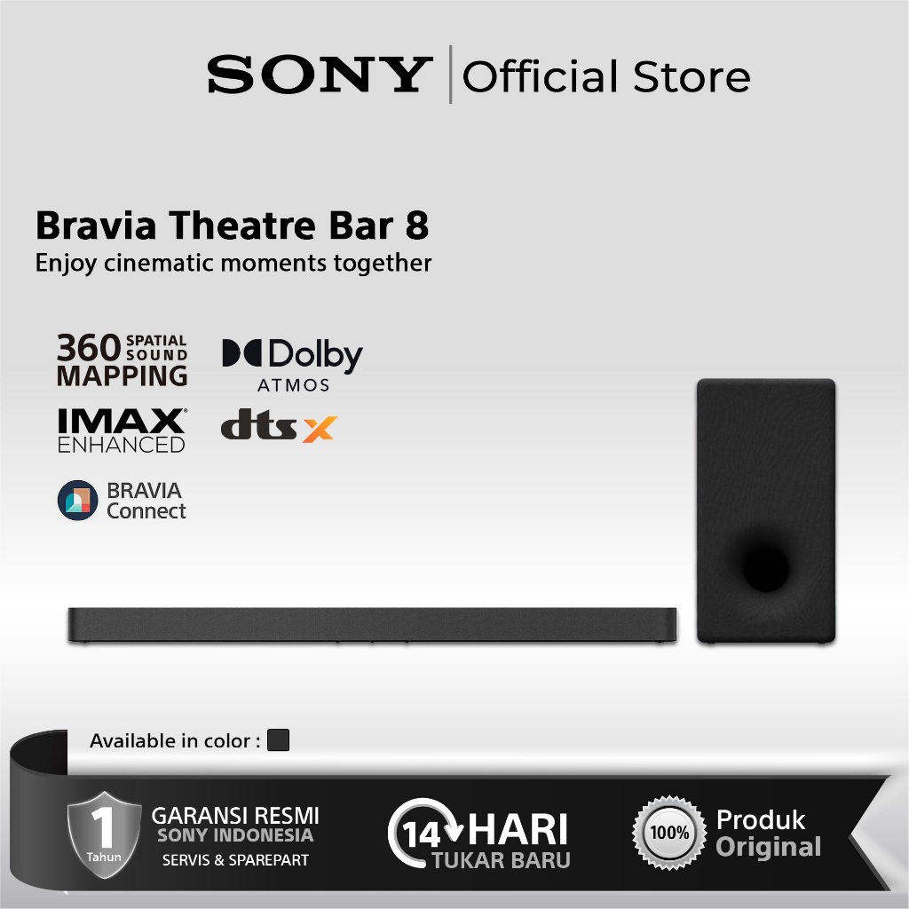 Jual Sony Bravia Theatre Bar 8 Sound Bar HT-A8000 with SA-SW3 Speaker ...