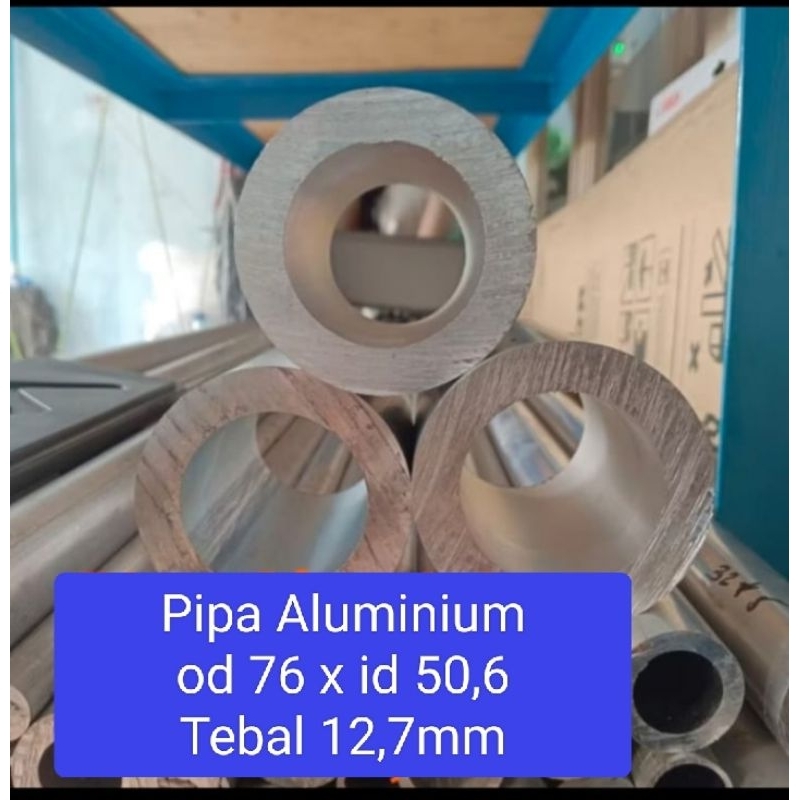 Jual Pipa Aluminium od 76 x id 50,6 x 100 (6063) | Shopee Indonesia
