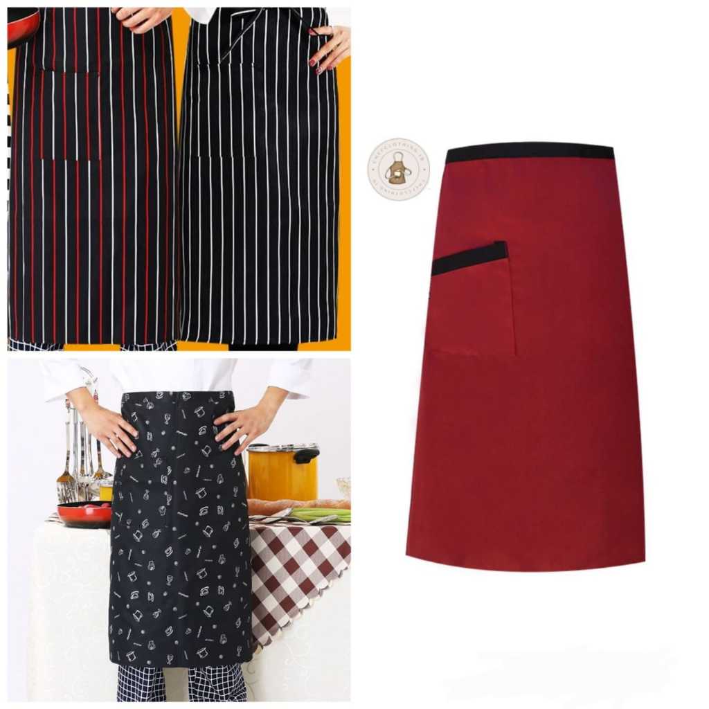 Jual Half Celemek/Apron setengah badan/Apron Half Body | Shopee Indonesia