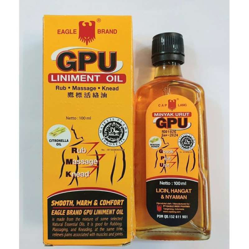 Jual GPU LINIMENT OIL MINYAK GOSOK 60ML , 30 ML | Shopee Indonesia