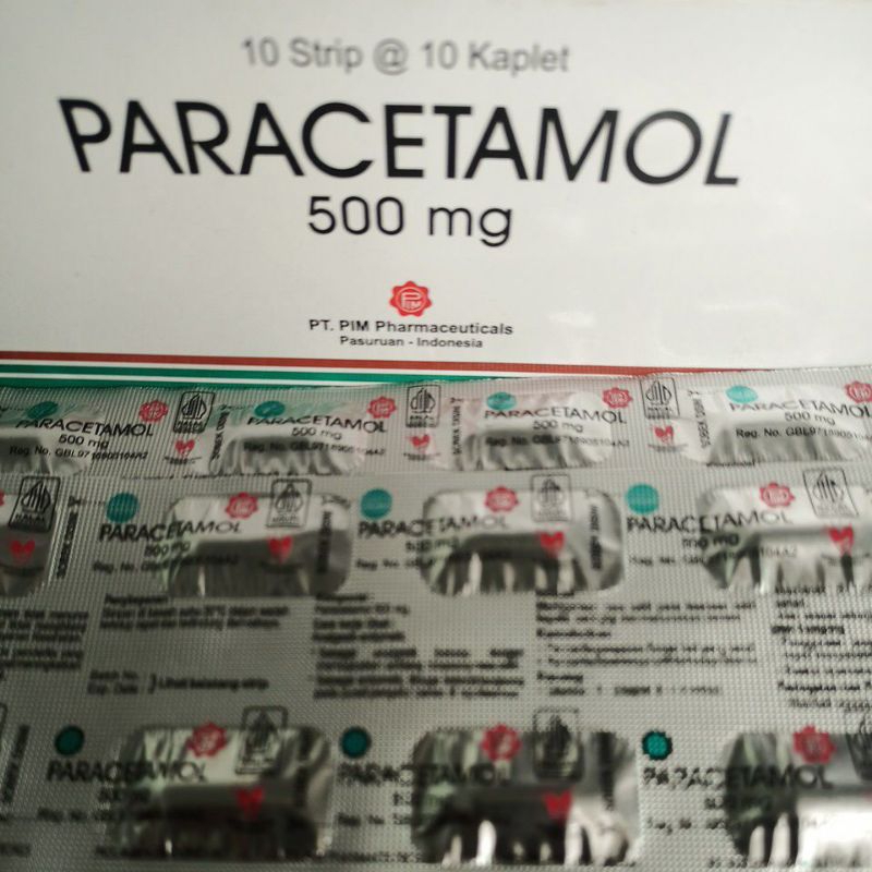Jual PARACETAMOL 500mg 1 strip 10 kaplet | Shopee Indonesia