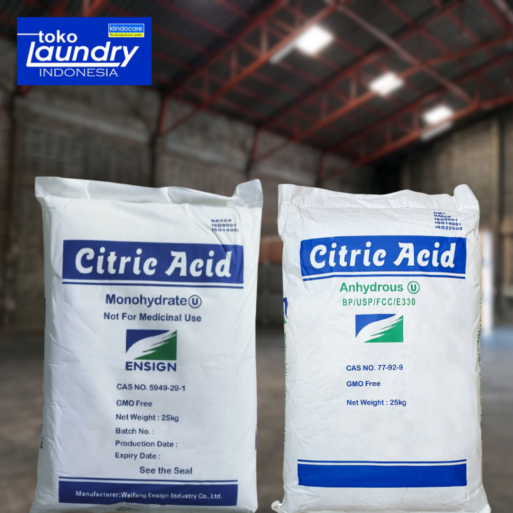 Jual Citric Anhydrous/ Citrun ENSIGN 25kg | Shopee Indonesia