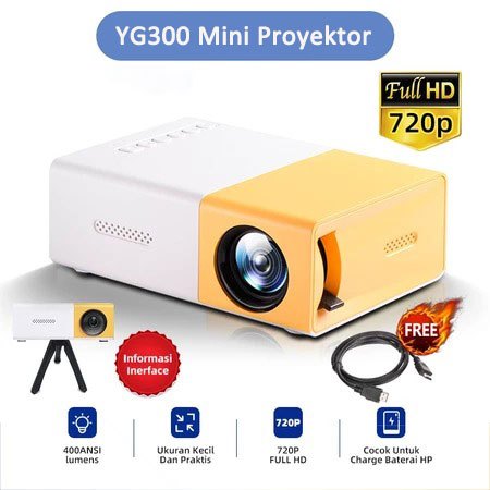 Jual Proyektor mini YG300 Portable Led mini Proyektor HP Mini Home ...