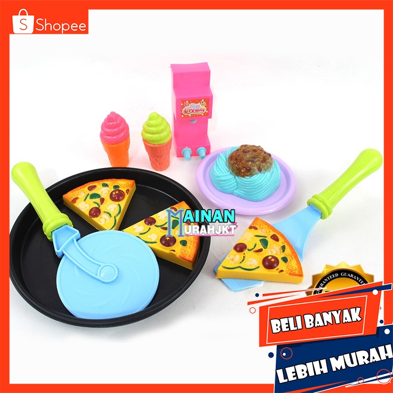 Jual MAINAN MAKANAN CEPAT SAJI FAST FOOD PIZZA ICE CREAM OCT2202 MAINAN ...