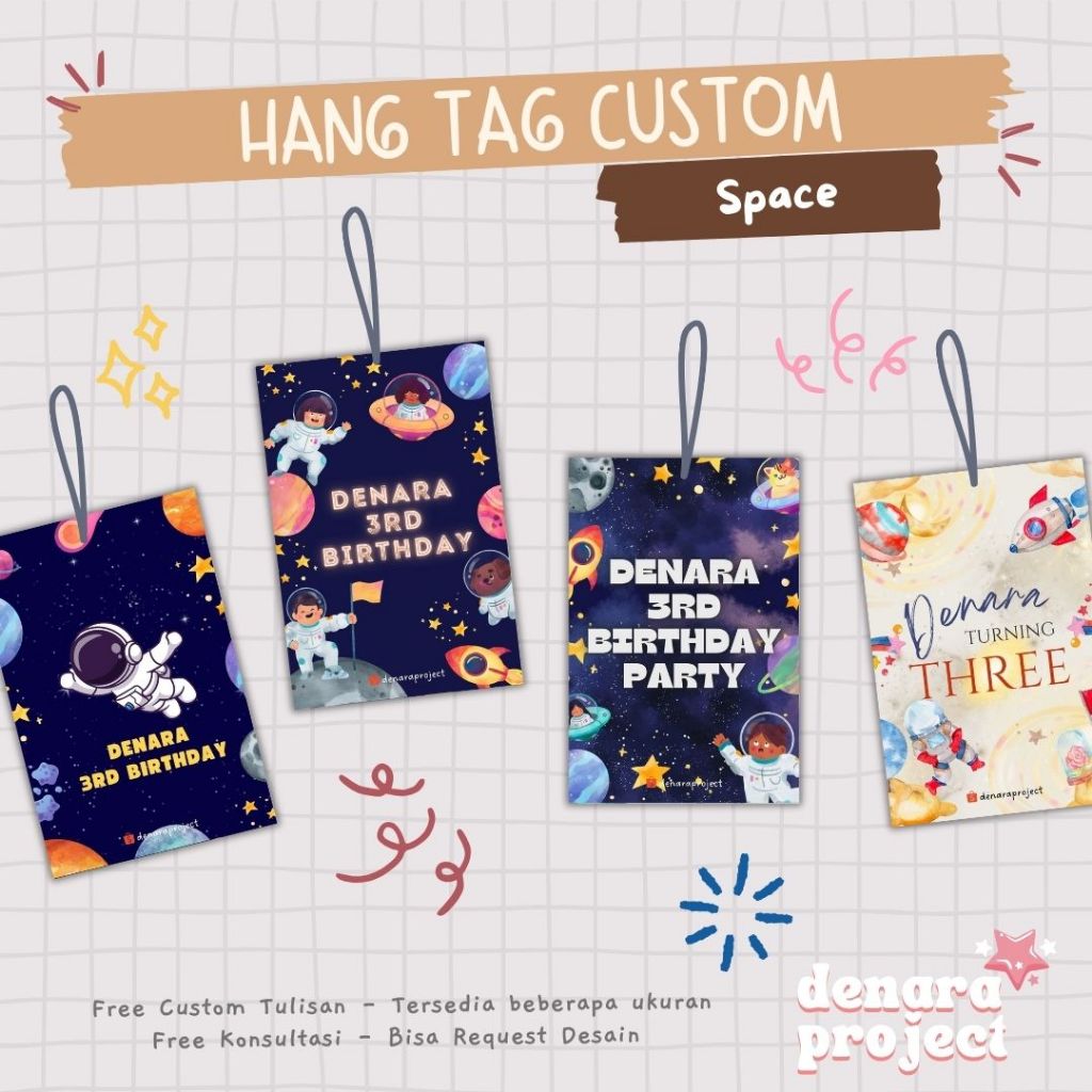 Jual (50 PCS) Hang Tag Ulang Tahun Tag Ultah Hantag Birthday Luar ...