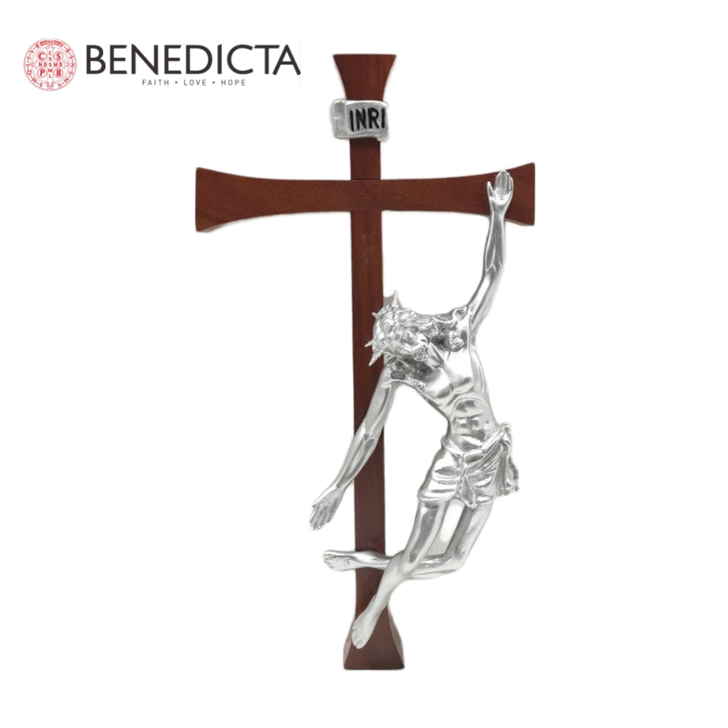 Jual SALIB CORDOBA CURVED NATURAL SILVER - SALIB KATOLIK - SALIB GANTUNG - SALIB KAYU ...