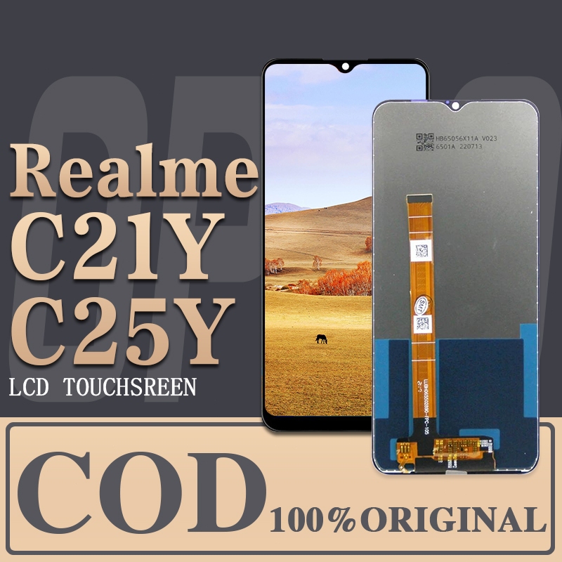 Jual 【ORIGINAL】LCD for Realme C21Y/ C25Y ORIGINAL100% FULL SET LAYAR ...