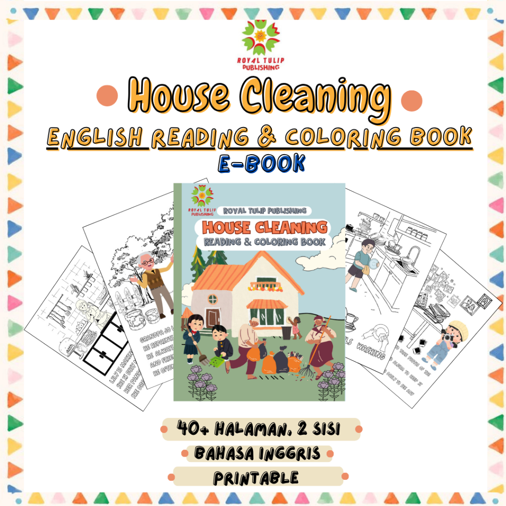 Jual English Reading and Coloring Book A4 untuk Anak PAUD/TK/SD - Tema ...