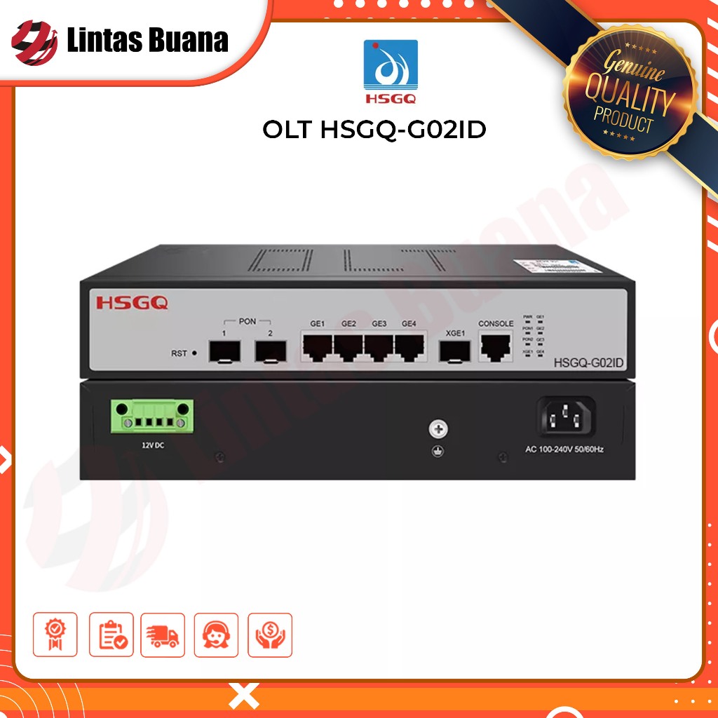Jual OLT GPON HSGQ-G02ID 2 Port GPON OLT 10G Uplink AC+ 12V DC, Include Gpon Module C+++ 2 unit ...