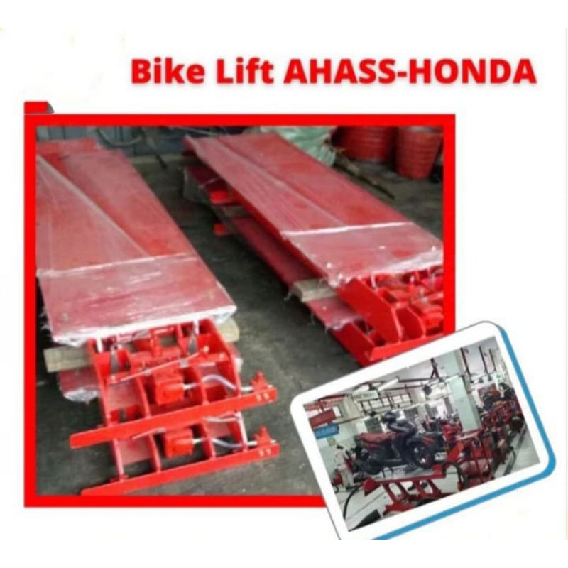 Jual Bike lift Swing tenaga angin Kompresor bengkel AHASS/ Alat angkat ...