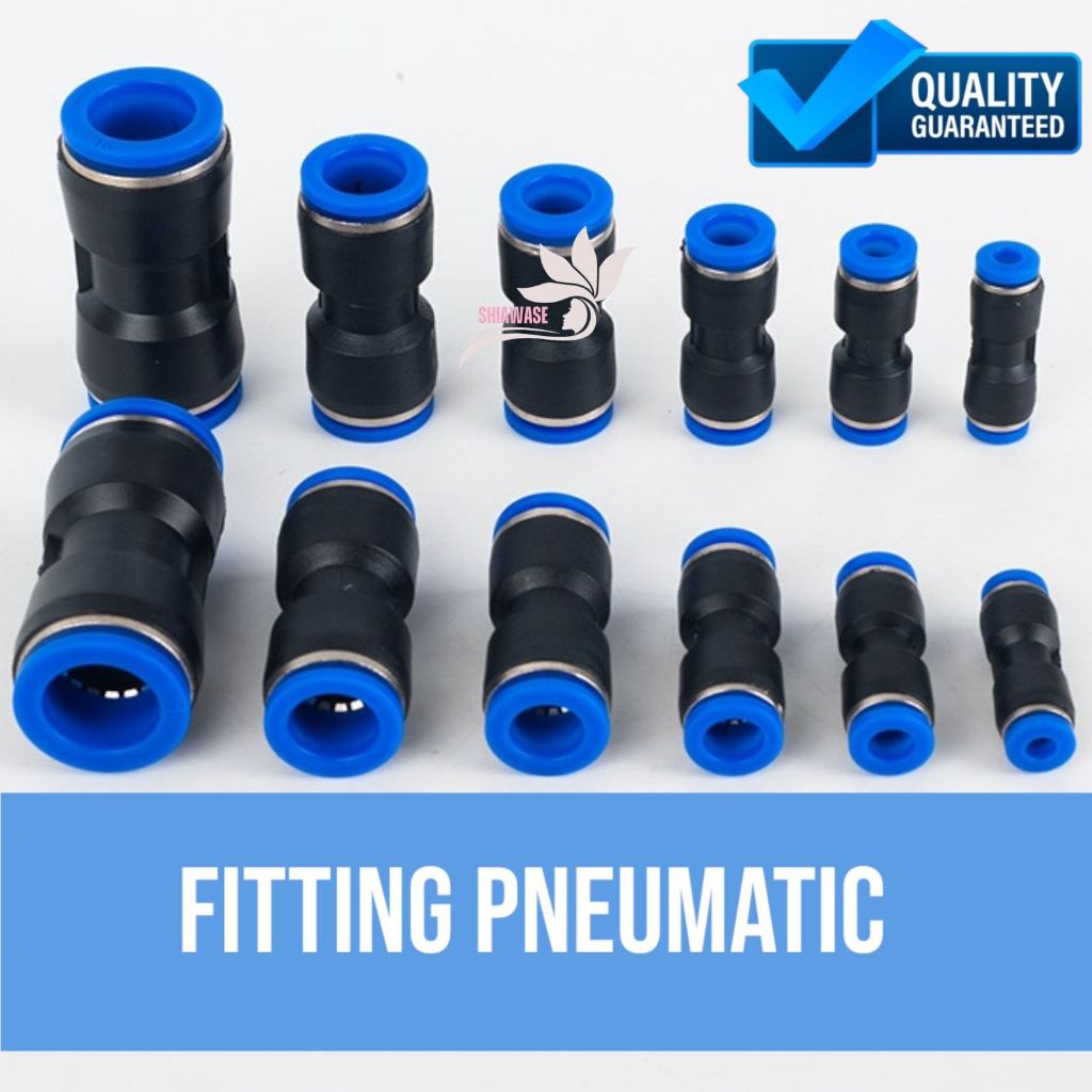 Jual FITTING PNEUMATIC/FITTING SELANG ANGIN PU/FITTING PU BEBERAPA UKURAN/KEPALA SELANG ANGIN ...