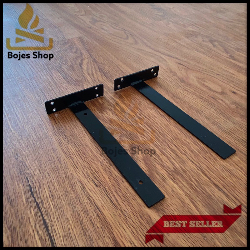 Jual Besi bracket penyangga rak ambalan dinding besi penyangga papan ...