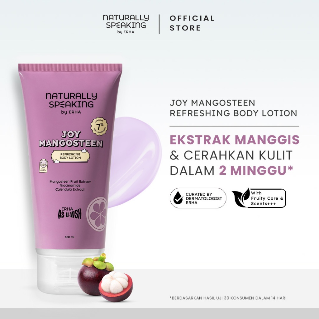 Jual Naturally Speaking Joy Mangosteen Refreshing Body Lotion 180ML | Shopee Indonesia