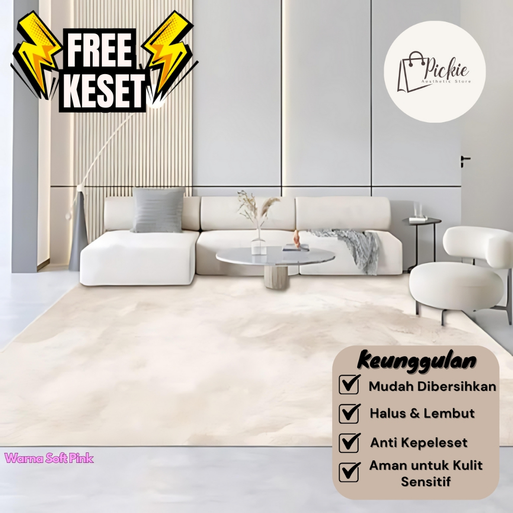 Jual Karpet Besar Lantai Motif Elegan 200x300cm Ruang Tamu Kamar Anak ...