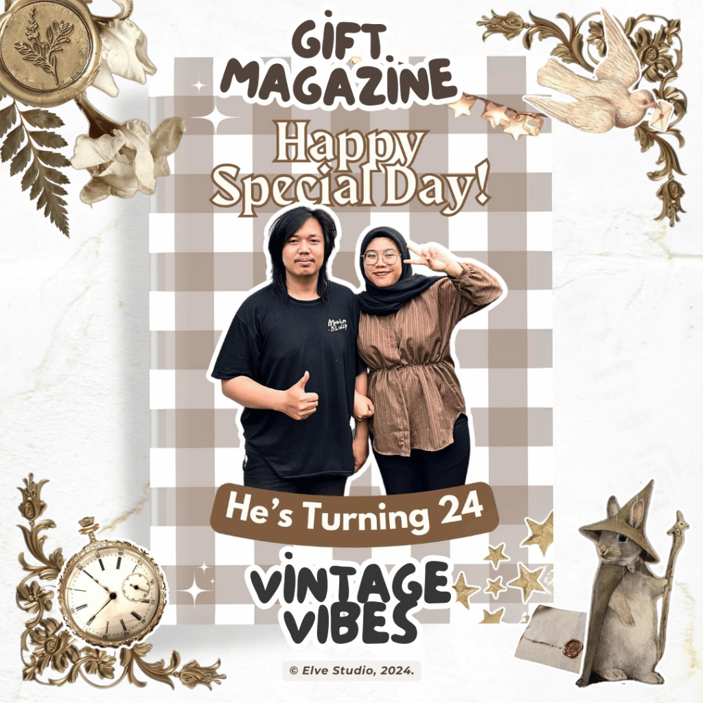 Jual Elve Gift Majalah Custom Tema Vintage Kado Unik Hampers | Shopee Indonesia