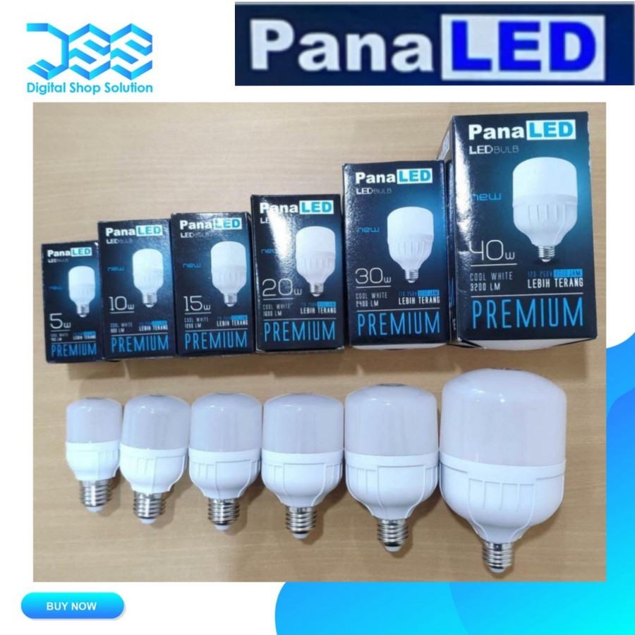 Jual Lampu LED Putih PanaLED PREMIUM By Luby 5W 10W 15W 20W 30W 40W 50W ...
