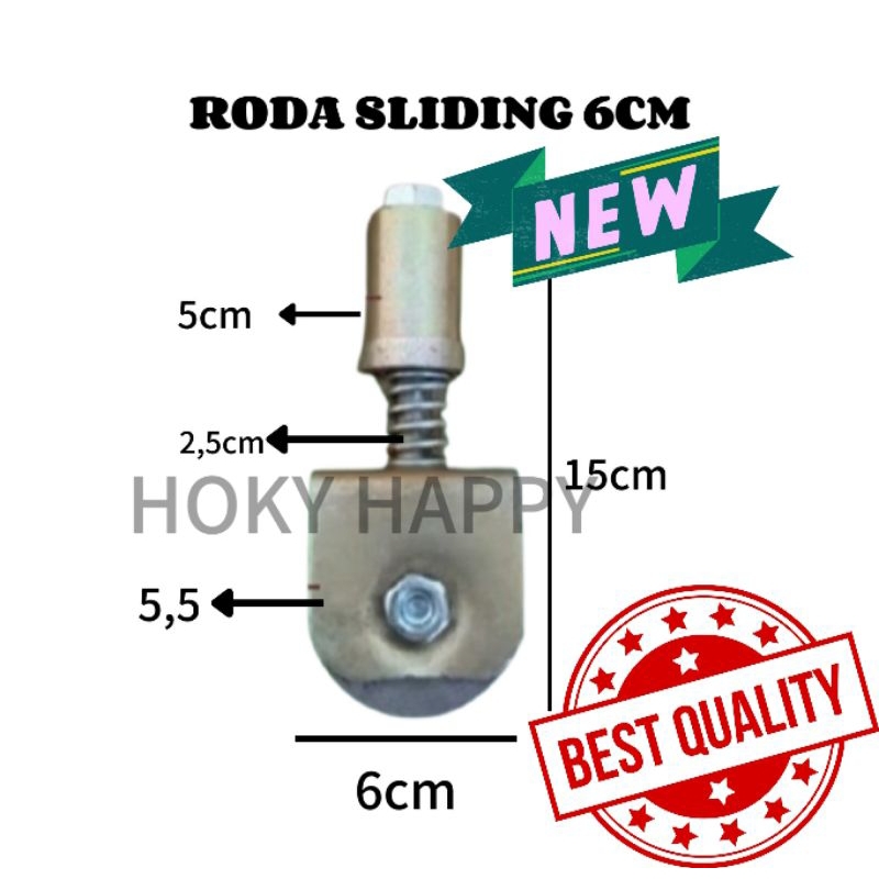 Jual RODA SLIDING 6CM | Shopee Indonesia