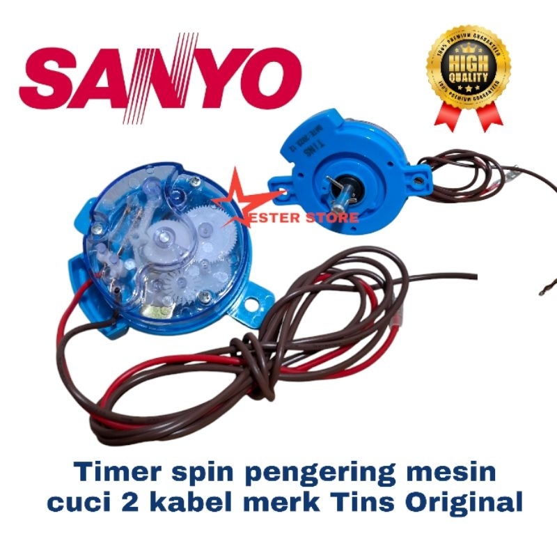 Jual Timer spin pengering 2 kabel Timer mesin cuci Sanyo 2 tabung timer ...