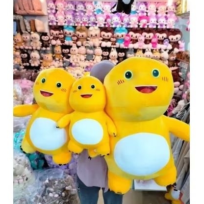 Jual Boneka Dino Naloong kuning lucu jumbo (Dino Nailong) soft plush ...